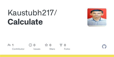 github kaustubh217 calculate