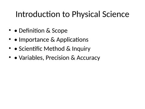 Physicalsciencelecturenotesforscience Pptx