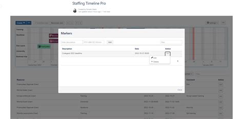 Staffing Timeline Pro Devpost