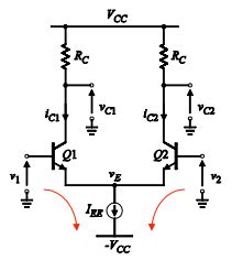 Solved In The BJT Differential Pair Circuit Shown Above I Chegg Com