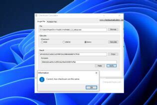 How To Verify A Checksum On Windows MD Or SHA
