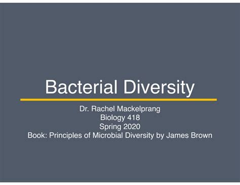 Microbial Diversity Part 1 Introduction To Diversity Pdf