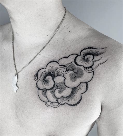 Chest Tattoos For Men Clouds