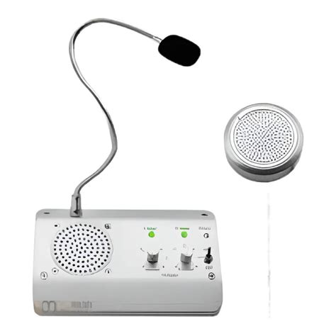 Intercomunicador Para Ventanilla Plateado