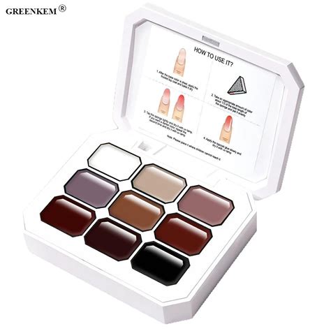 Colorful 9 Gird Gradient Nail Gel Painting Set Eco Friendly And Non Toxic