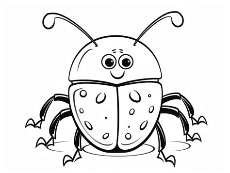 Printable Beetle For Coloring Fun Coloring Page
