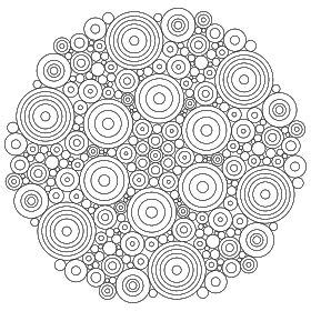 Circles Mandala Coloring Pages