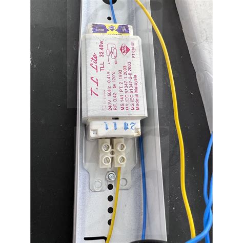 40w Fluorescent Lamp Casing 3ft Not Led Shopee Malaysia