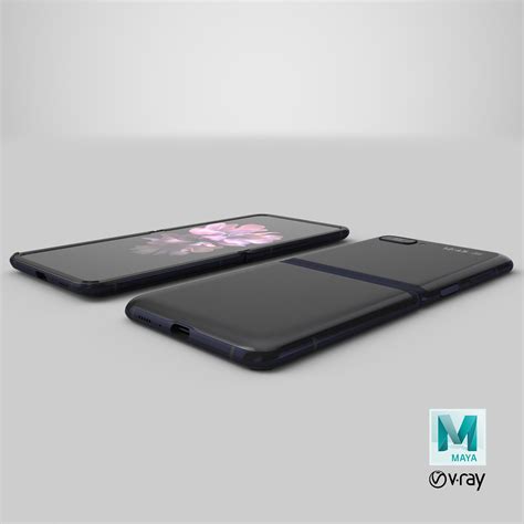 삼성 갤럭시 Z 플립 미러 블랙 3d 모델 49 3ds Blend C4d Fbx Ma Obj Max Unitypackage Upk Gltf Free3d