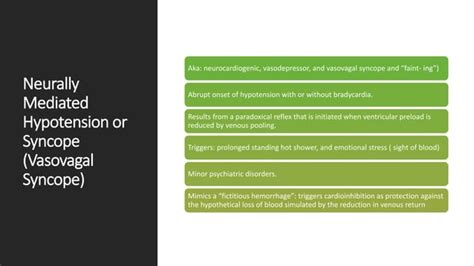 Hypotension And Syncope Calison Final Pptx Ppt