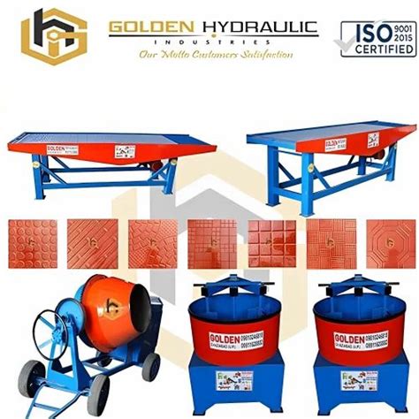 15 Hp Mild Steel Concrete Vibration Block Making Machine For