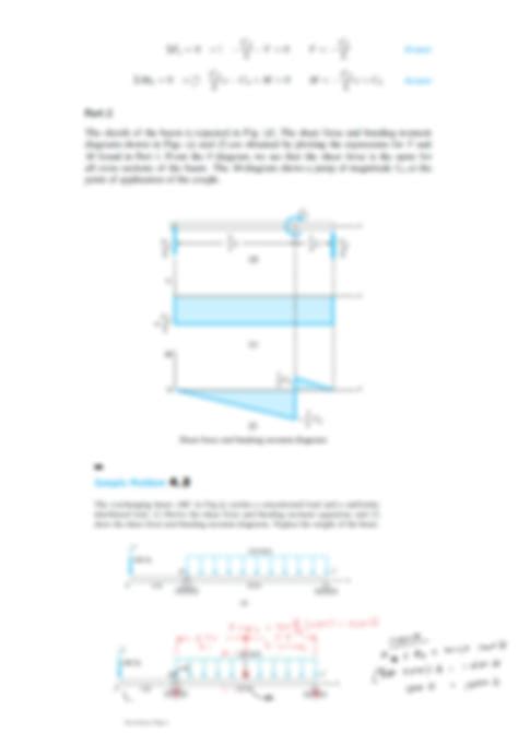 Solution Esci 221 1 Chap 4 Shear Force And Bending Moment In Beam