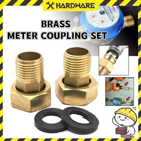Brass Meter Coupling Set2pcspairwater Meter Couplingwater Meter