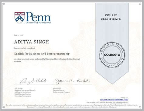 Business Entrepreneurship Coursera Businesscommunication Aditya