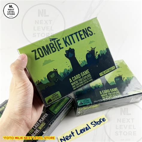 Jual Mainan Kartu Exploding Kittens Permainan Zombi Base Game Edition Di Seller Kingyo