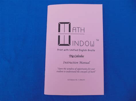 Trig Calculus Instruction Manual