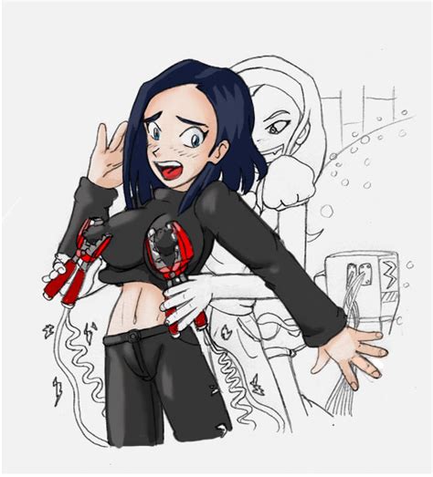 Rule 34 Blush Breasts Code Lyoko Electricity Electrostimulation Elisabeth Delmas Evil Grin