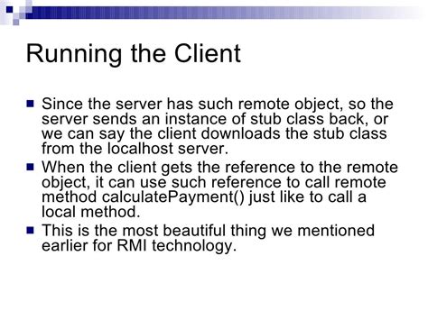 Remote Method Invocation