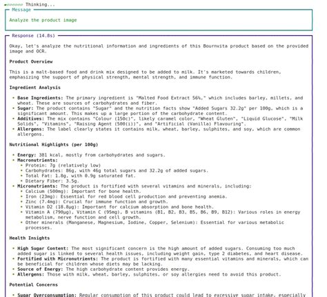 Construct A Multimodal Agent For Product Ingredient Evaluation