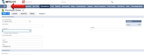 Netsuite Shortcut Buttons