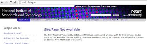 NIST National Vulnerability Database Hacked