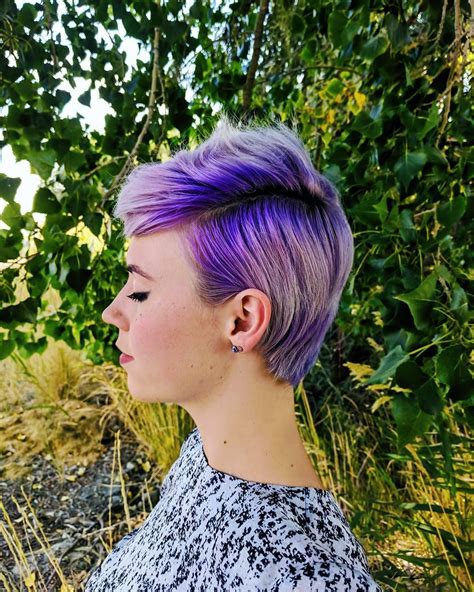 Purple Pixie Hair Abby R King Abigailroseking On Instagram