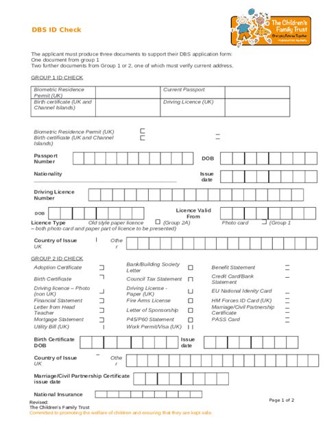 What Documents Are Needed For Dbs Check Doc Template Pdffiller