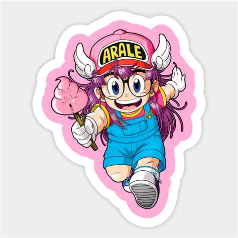 Arale Norimaki Dr Slump Arale Sticker Teepublic