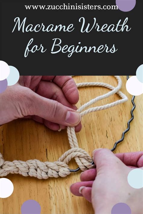 How To Make A Simple Macrame Wreath Macrame Patterns Tutorials