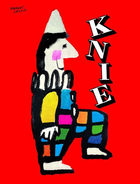 1956 Herbert Leupin Gebrüder Knie Schweizer National Circus Ag