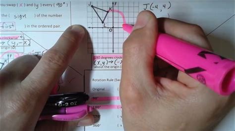 Rotations By Algebraic Rule Youtube