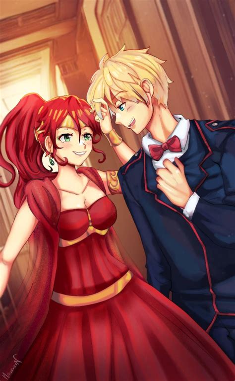 Pyrrha Nikos And Jaune Arc By Mikurun Rwby Characters Rwby Anime Rwby