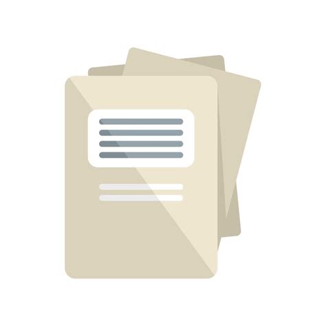 Premium Vector Business Report Icon Flat Vector Document Paper Data