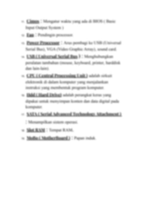 SOLUTION Komponen Komponen Dalam Cpu Beserta Fungsinya Studypool