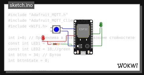 Adafruit Buttons Wokwi ESP32 STM32 Arduino Simulator
