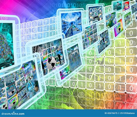 Hi Tech Interface Stock Illustration Illustration Of Select 42676675