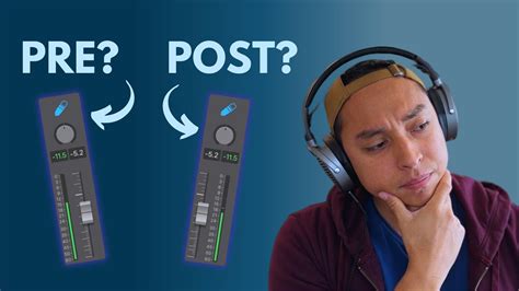 pre fader vs post fader explained youtube