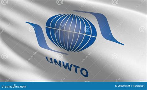 Flag Of Unwto Or The World Tourism Organization Is The United Nations