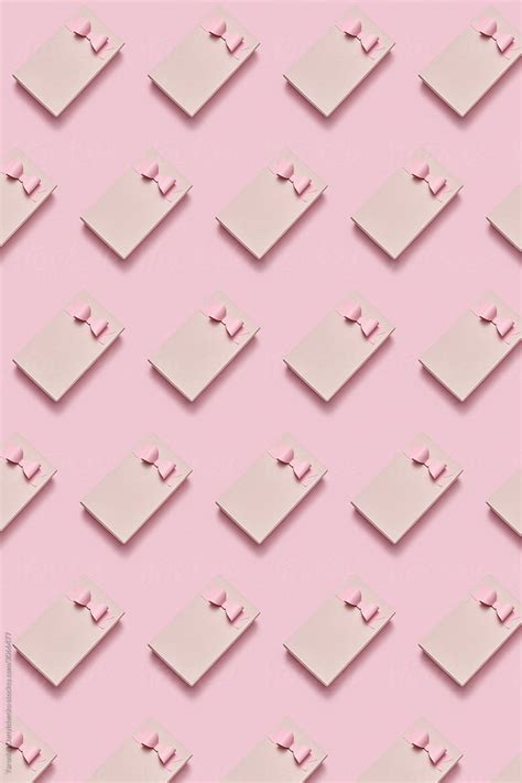 Papercraft Small Present Boxes Pattern By Stocksy Contributor