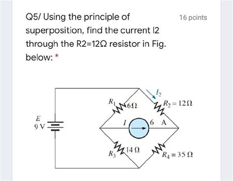 solved 16 points q5 using the principle of superposition