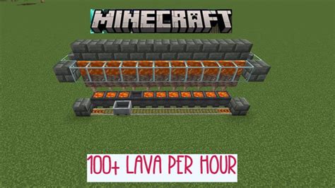How To Make An Automatic Lava Farm In Minecraft Youtube