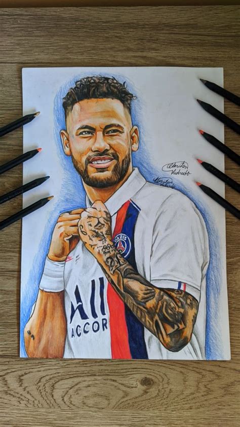 A Drawing Of A Man With Tattoos On His Arm
