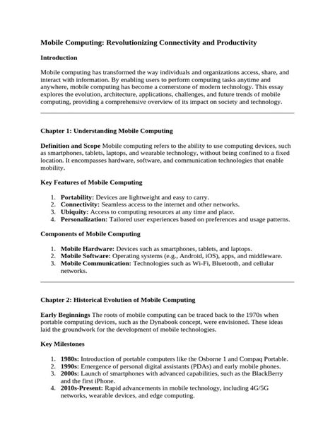 mobile computing pdf mobile computing internet of things
