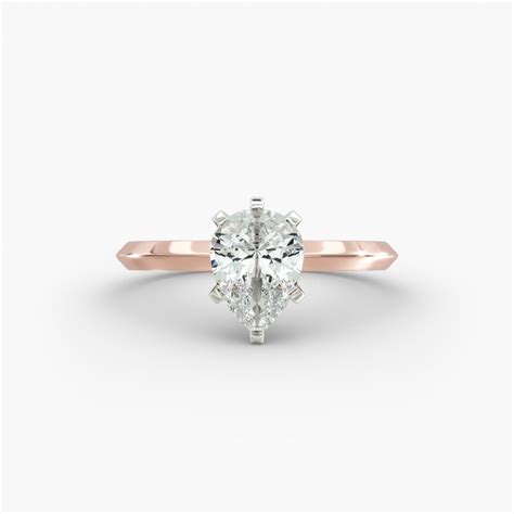 Gia 201 Carat K I1 Pear Shaped Diamond 2mm Knife Edge Solitaire
