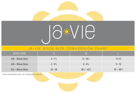 Sock Size Conversion Chart