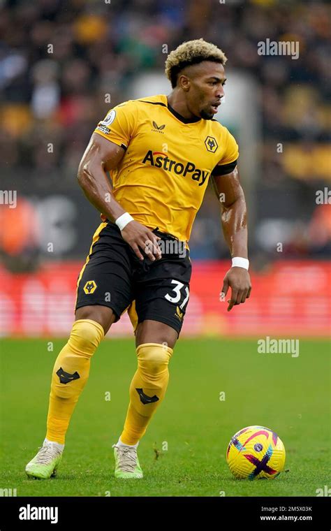 Wolverhampton Wanderers Adama Traore In Action During The Premier