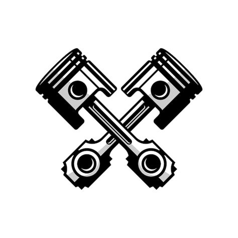 Premium Vector Motorcycle Piston Vector Design Biker