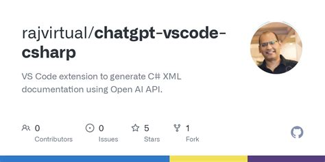 Github Rajvirtualchatgpt Vscode Csharp Vs Code Extension To Generate C Xml Documentation