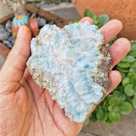 236g ROUGH LARIMAR STONE Raw Larimar Larimar Crystal Geode | Etsy