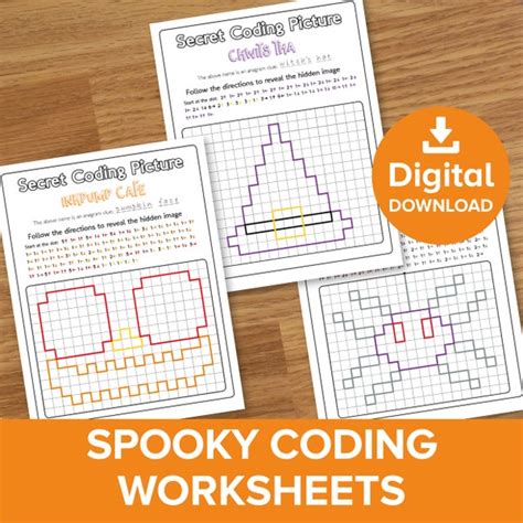 Halloween Hidden Picture Worksheets Etsy